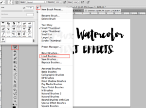 Watercolor Text Effect in Graphic Design