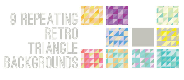 Retro Triangle Backgrounds for Your Blog Or Other Design Work