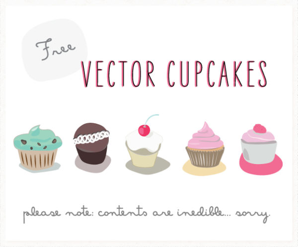 Free Vector Cupcakes