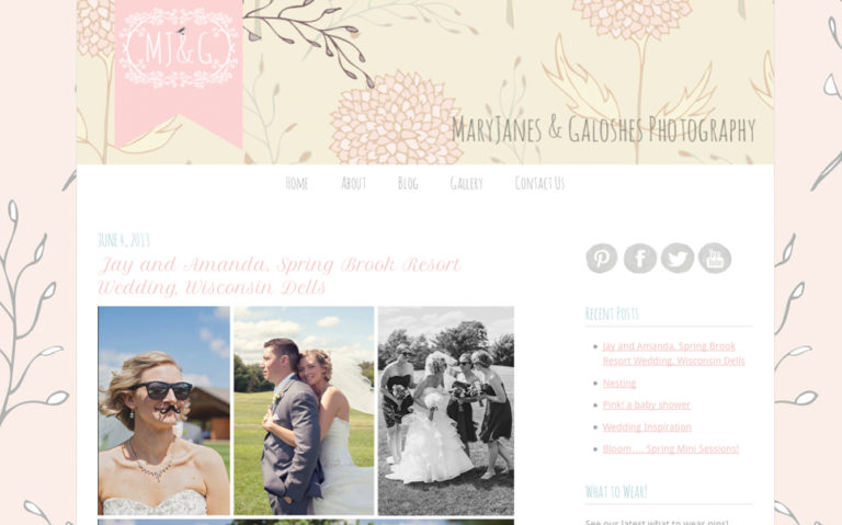 Pretty Photography Wordpress Theme- Angie Makes