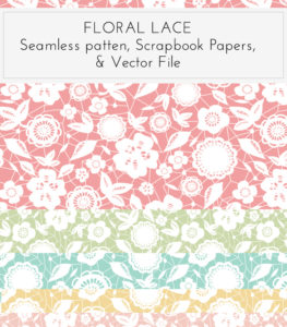 This Seamless Lace Pattern is Delicate and Pretty