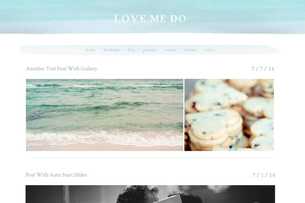 Watercolor Wordpress Theme