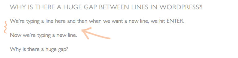 How To Remove Gap Between Lines In Wordpress