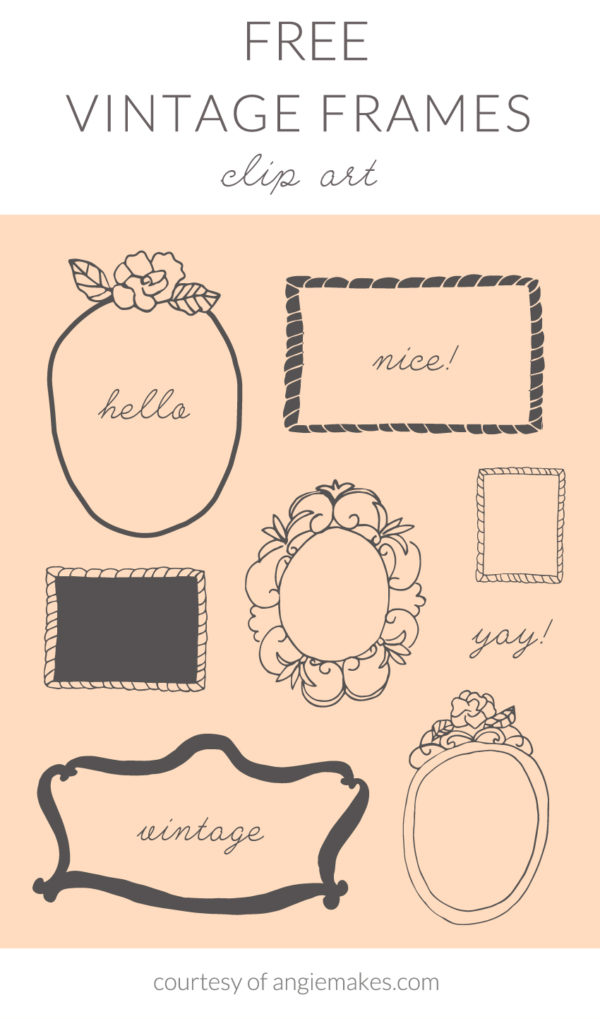 Free Vintage Frame Clip Art - Download My Latest Doodlings