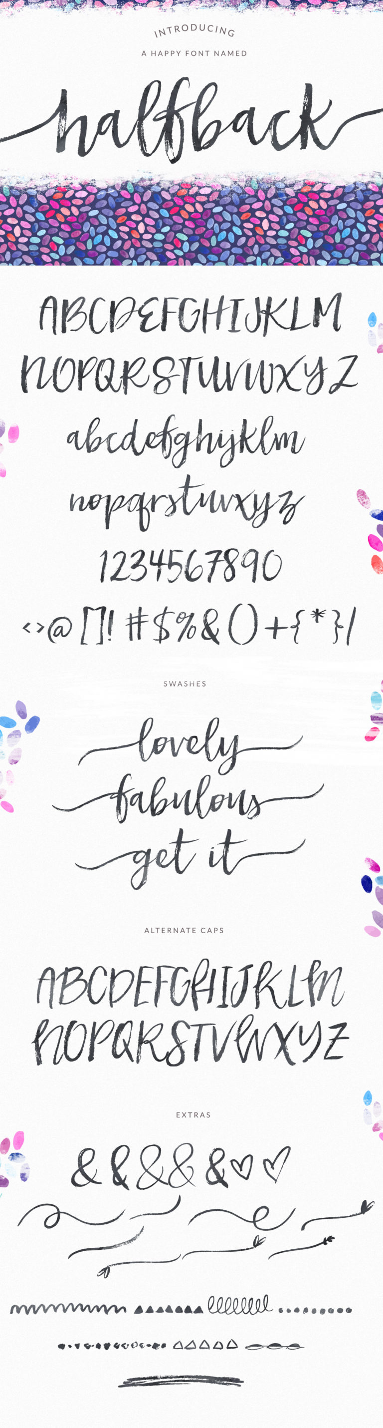 Halfback - Dry Brushed Calligraphy Font