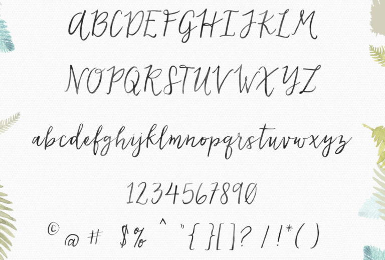 Lovefern- A Modern Calligraphy Swashes Font