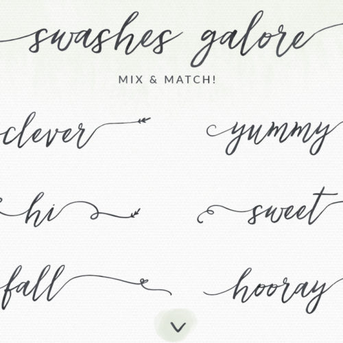 Lovefern A Modern Calligraphy Swashes Font