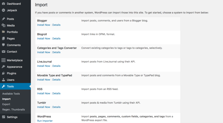 How to Import Your Content From One WordPress Site to Another - Angie Makes