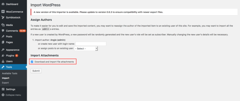 How to Import Your Content From One WordPress Site to Another - Angie Makes